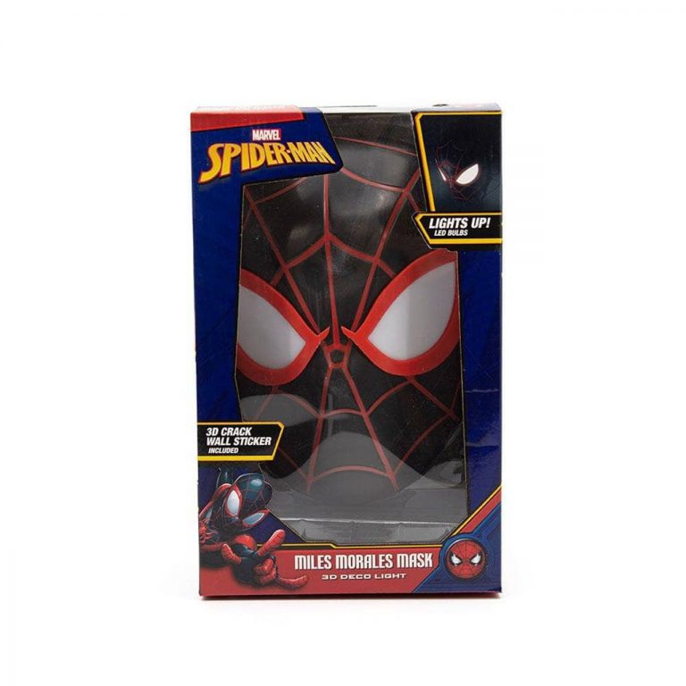 Marvel Spider-Man Miles Morales 3D Wall Light – Quirky Gifts Malta