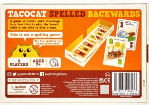 Tacocat Spelled Backwards by Exploding kittens – Quirky Gifts Malta