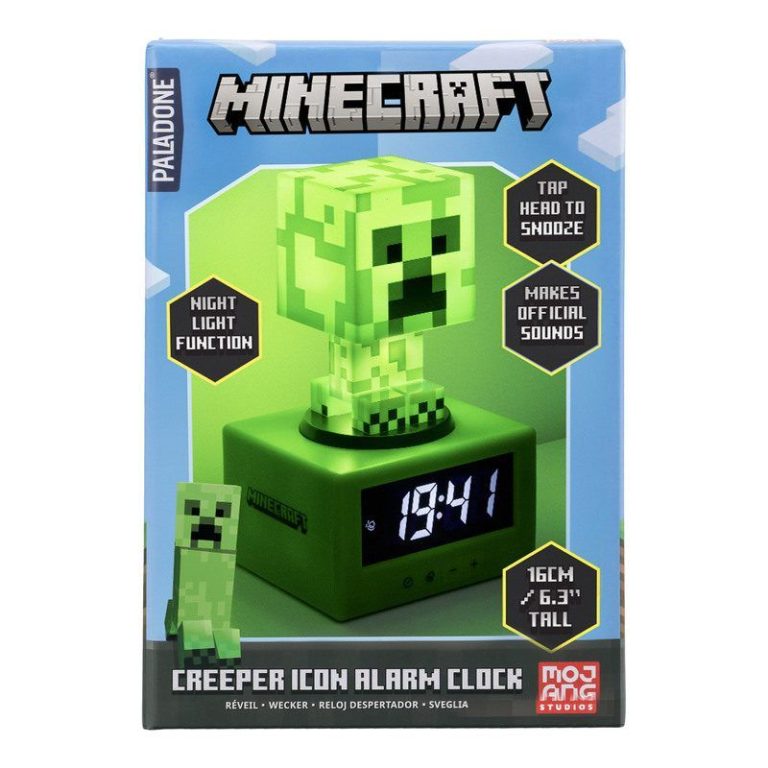 Minecraft Creeper Icon Alarm Clock – Quirky Gifts Malta